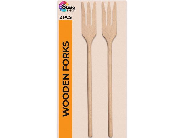 Click here for Wooden Forks for Cooking - 2 pcs Wood Fork Set Per... prices