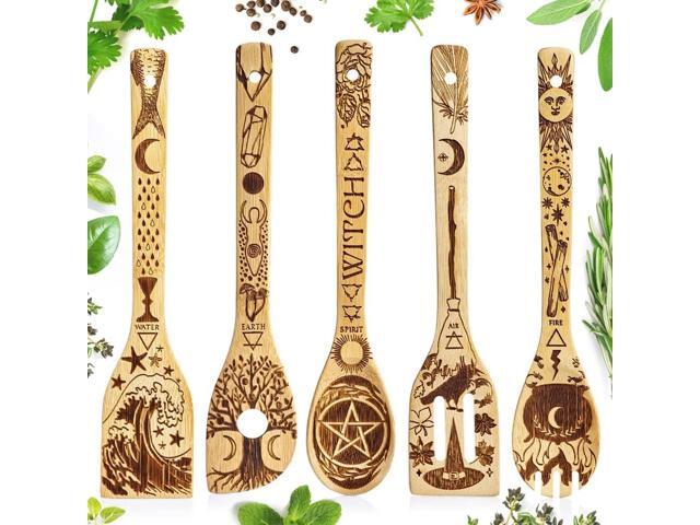 Click here for Kitchen Witch Utensils Set Laser Engraved 5 Elemen... prices