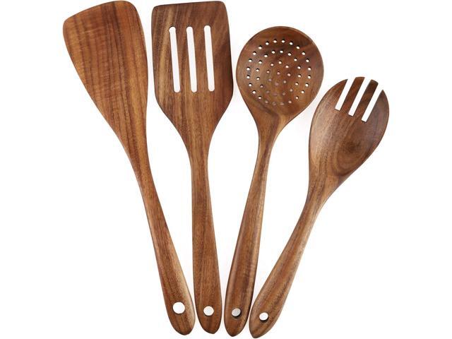 Click here for Wooden Cooking Utensils Set 4-Piece Wood Kitchen U... prices
