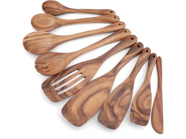 Click here for Wooden Cooking Utensils Set  9 PCS Teak Wood Spoon... prices