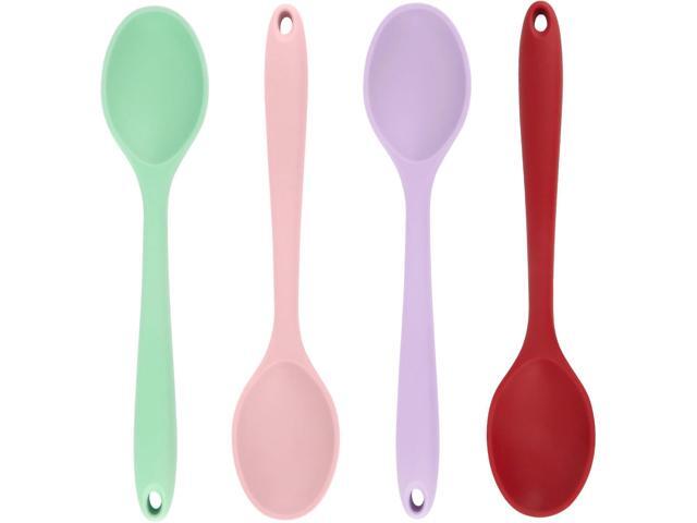 Click here for Cooking Spoon 4Pcs Red Pink Green Purple Large Ser... prices