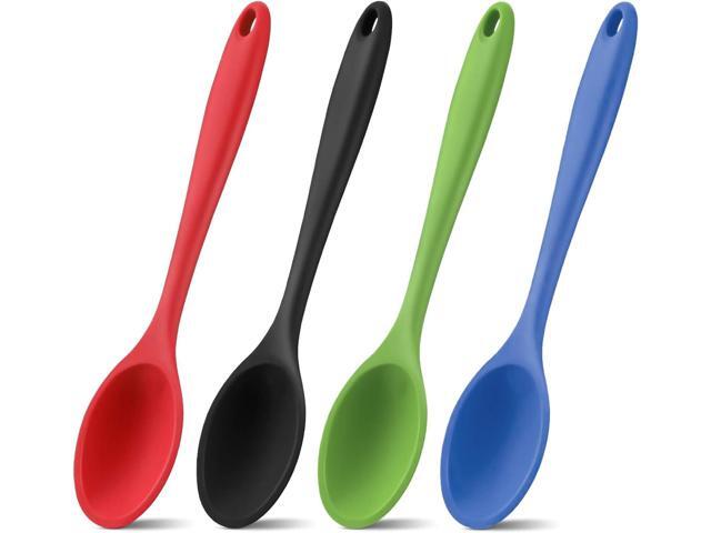 Click here for 4 Pcs Large Mixing Spoon Silicone Cooking Spoons C... prices