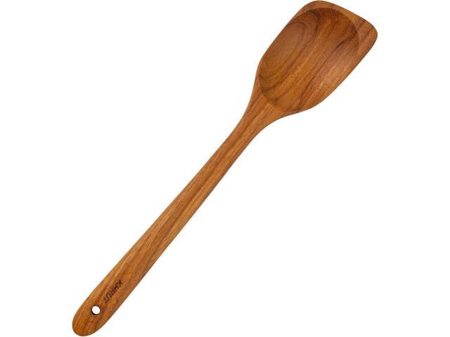 Click here for Teak Long Handle Wooden Corner Spoon - 13.2 Inch... prices