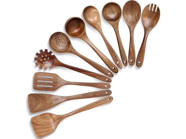 Click here for HAKSEN Wooden Spoons for Cooking  10PCS Natural Ac... prices