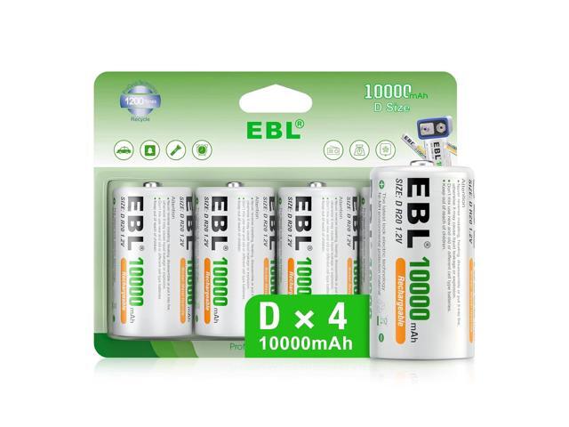 Click here for EBL Rechargeable D Batteries  10000mAh Ni-MH High... prices