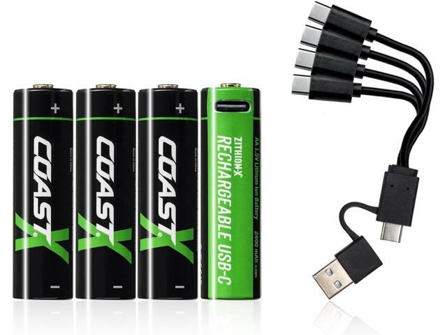 Click here for Coast AA USB-C Rechargeable Batteries  ZITHION-X... prices