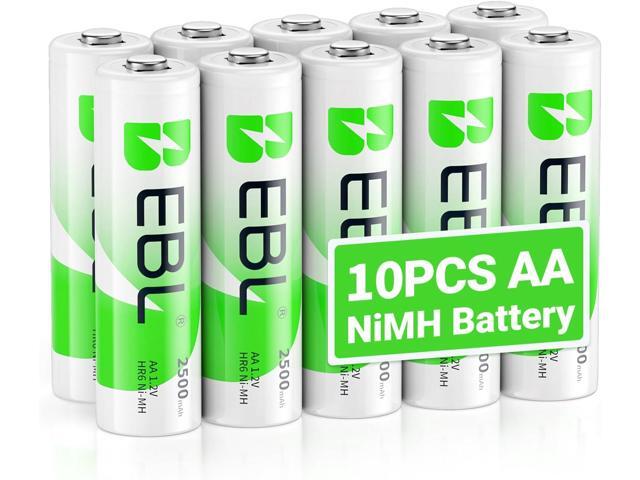 Click here for EBL 10 Counts AA Batteries 2500mAh 1.2V High Perfo... prices