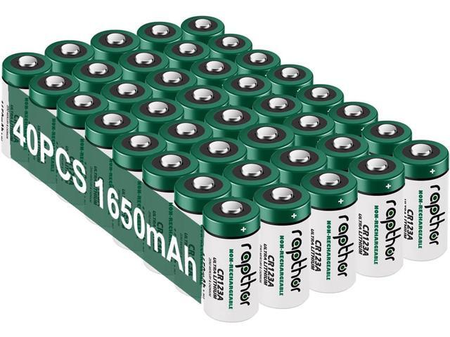 Click here for rapthor CR123A 40pack Lithium Batteries Packs 1650... prices