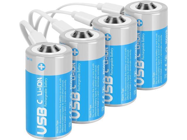 Click here for Rechargeable Lithium C Batteries with 4 in 1 USB-C... prices