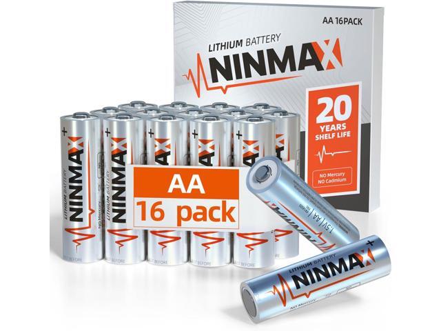 Click here for NINMAX Lithium AA Batteries 16 Pack  3500mAh 1.5V... prices