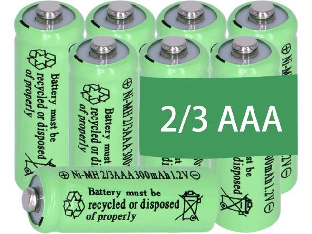 Click here for 8 Packs Ni-MH 2/3AAA 1.2v 300 mah Rechargeable Bat... prices