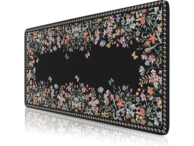 Click here for HAOCOO Floral Desk Pad for Keyboard and Mouse  Bla... prices