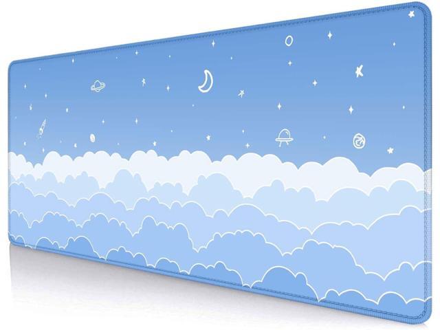 Click here for Cute Pastel Blue Desk Mat  Minimalist Large Gaming... prices