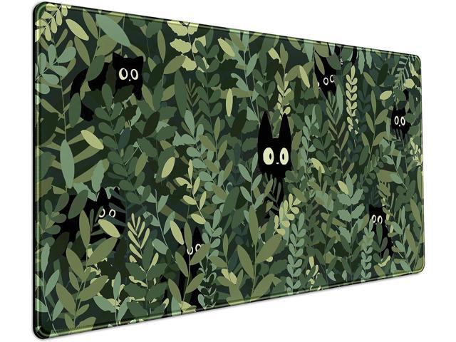 Click here for Cute Anime Cats Desk Mat Green Leaves Kawaii Mouse... prices