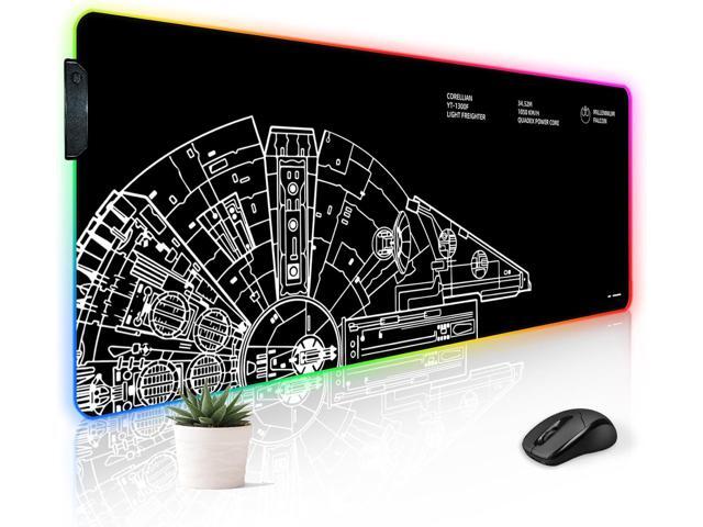 Click here for RGB Mousepad LED Desk Mat Gaming Large Keyboard Cu... prices