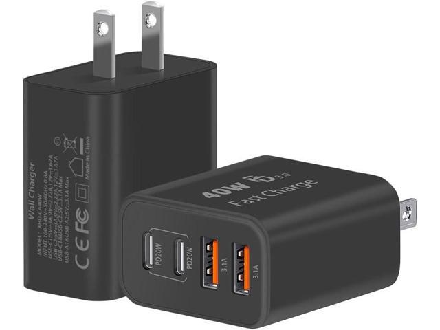 Click here for TT & C USB C Block 40W  4 Ports Wall Plug Fast Cha... prices