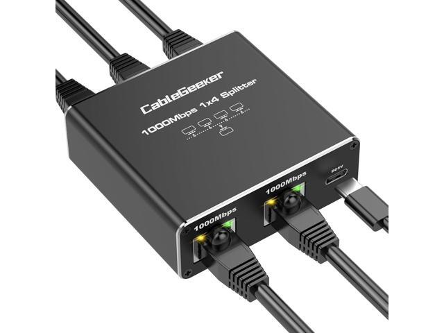 Click here for CableGeeker Gigabit Ethernet Splitter 1 to 4  1000... prices