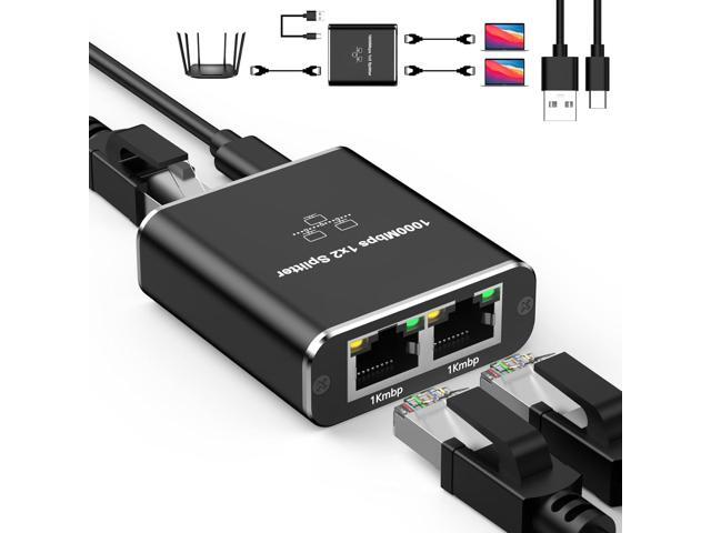 Click here for Gigabit Ethernet Splitter 1 to 2  1000Mbps High Sp... prices