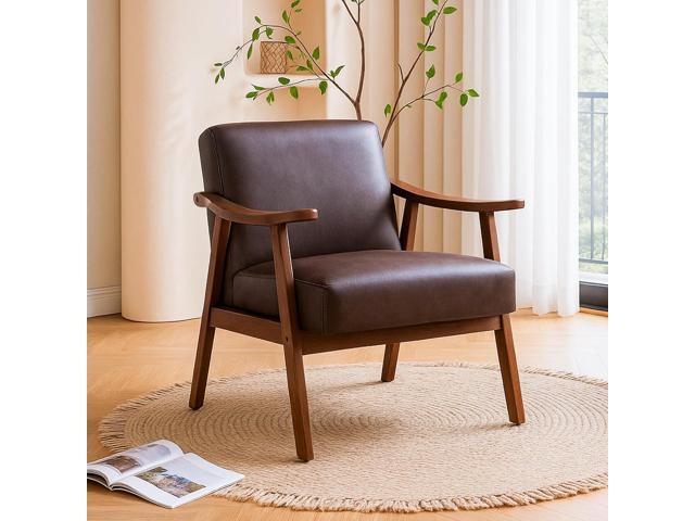 Click here for Accent Chair with Microfiber Upholstery and Solid... prices