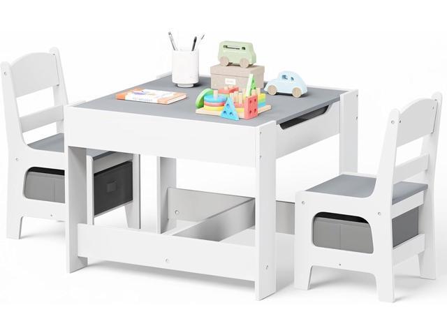 Click here for Kinder King Kids Wood Table & 2 Chairs Set  3 in 1... prices