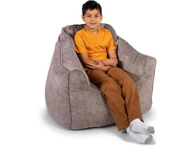 Click here for Big Joe Hug Bean Bag Chair  Gray Hyde  Vegan Suede... prices