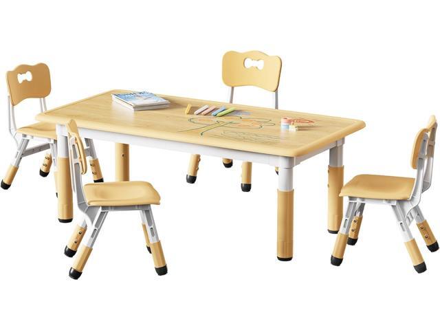 Click here for Brelley Kids Table and 4 Chairs Set  Height Adjust... prices