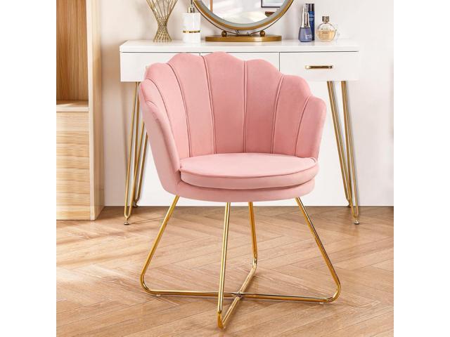 Click here for Furniliving Pink Vanity Chairs  Velvet Makeup Chai... prices