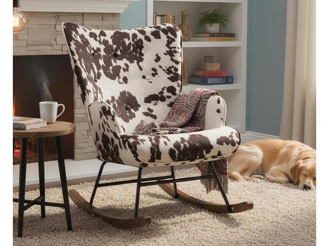 Click here for EALSON Nursery Rocking Chair Fabric Upholstered Ro... prices