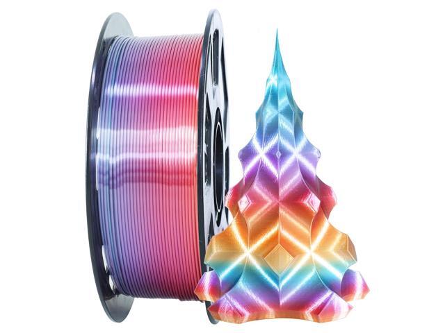 Click here for 1.75mm 1Kg Silk Shiny PLA Orange Red Multicolored... prices