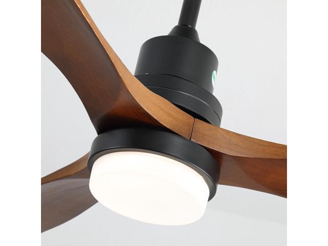 Click here for Sofucor 60 Inch Solid Wood Ceiling Fan with Lights... prices
