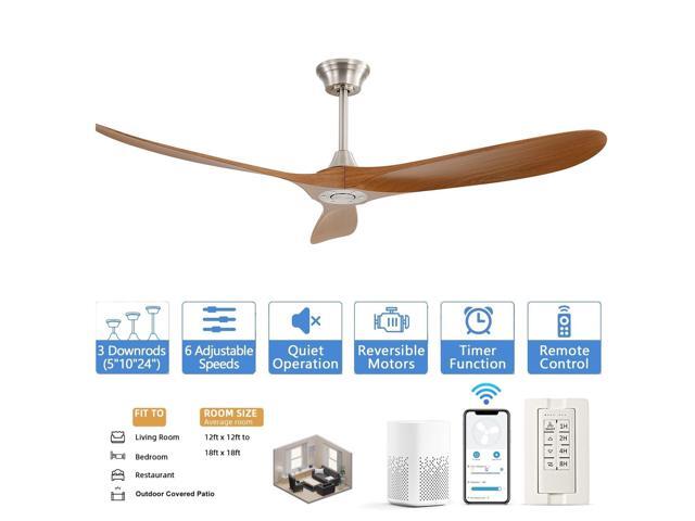 Click here for Sofucor 60 Inch Smart Ceiling Fan No Light With Re... prices