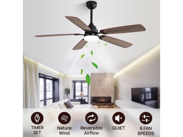 Click here for Sofucor Large Contemporary Ceiling Fan with LED Li... prices