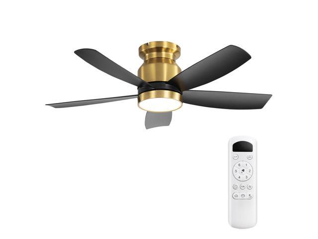 Click here for Sofucor Gold Flush Mount Ceiling Fan with Lights &... prices