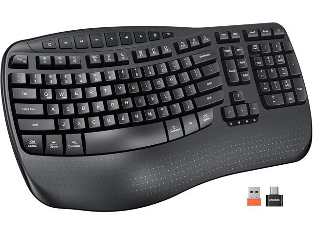 Click here for MEETION Wireless Ergonomic Keyboard  Wave Keys Fir... prices