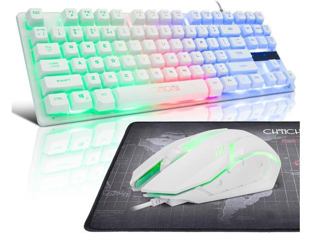 Click here for CHONCHOW 87 Keys TKL Wired Gaming Keyboard  Rainbo... prices