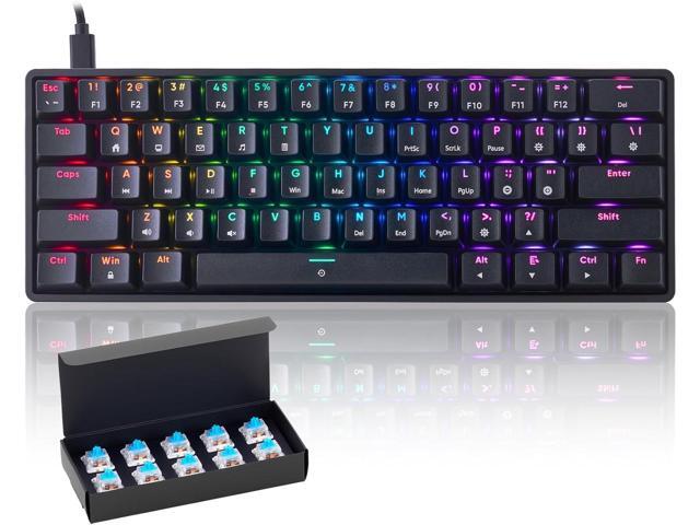 Click here for Mechanical 60 Gaming RGB Keyboard 61 Keys Wired US... prices