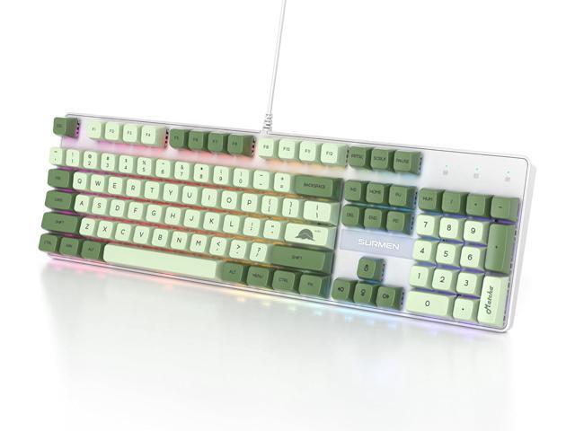 Click here for Fogruaden Mechanical Keyboard  Green Matcha  Wired... prices
