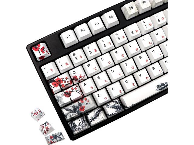 Click here for JSJT Plum Blossom Keycaps 135 Keys Japanese Keycap... prices