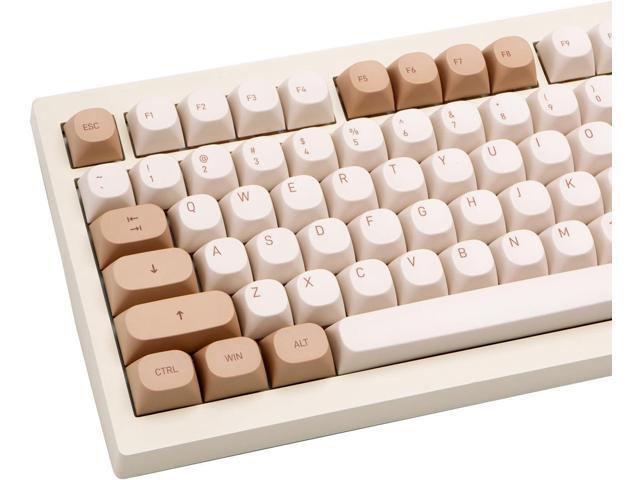 Click here for 119 Keys Retro Minimalist Brown and Grey Keycaps... prices