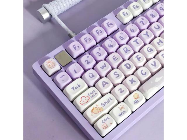 Click here for Gliging Keycaps 142 Keys Purple Rabbit Cute MOA Pr... prices