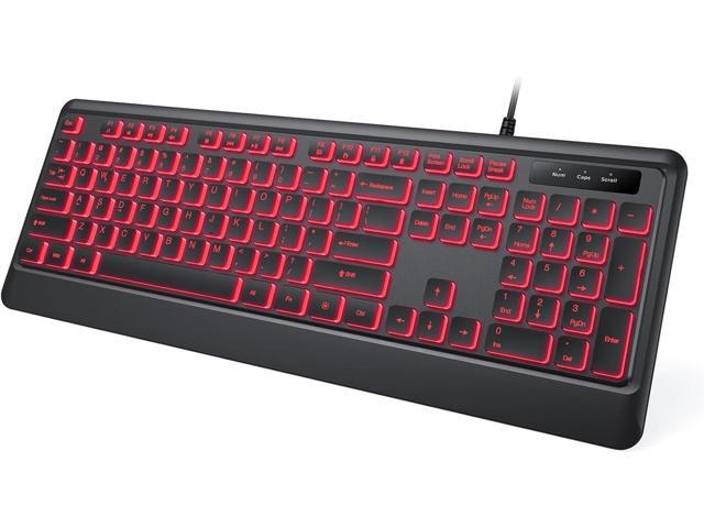 Click here for Backlit Wired Keyboard  USB Lighted Computer Keybo... prices