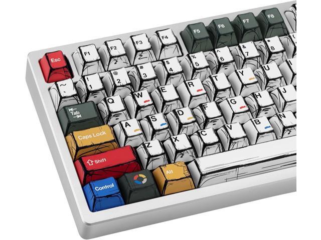 Click here for Mixed Light Manga Themed Keycaps 136 Keys  Cherry... prices