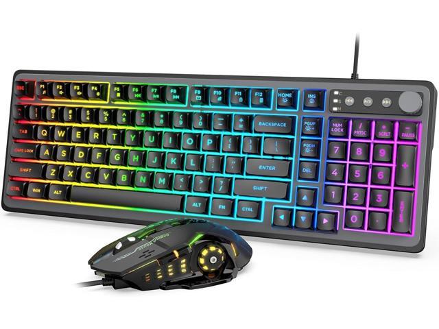 Click here for Gaming Keyboard and Mouse Combo - RGB Backlit 14 L... prices