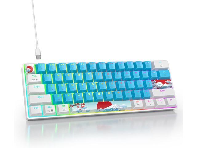 Click here for 60 Mechanical Keyboard White and Blue  Compact 60... prices