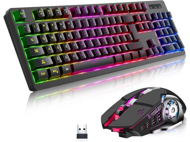 Click here for Wireless RGB Gaming Keyboard and Mouse - Rechargea... prices
