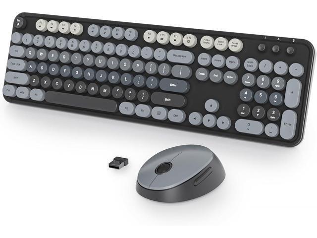 Click here for Fogruaden Black Keyboard and Mouse Wireless  Retro... prices