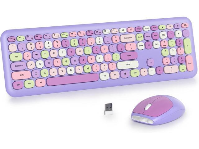 Click here for Purple Colorful Wireless Keyboard and Mouse Combo... prices
