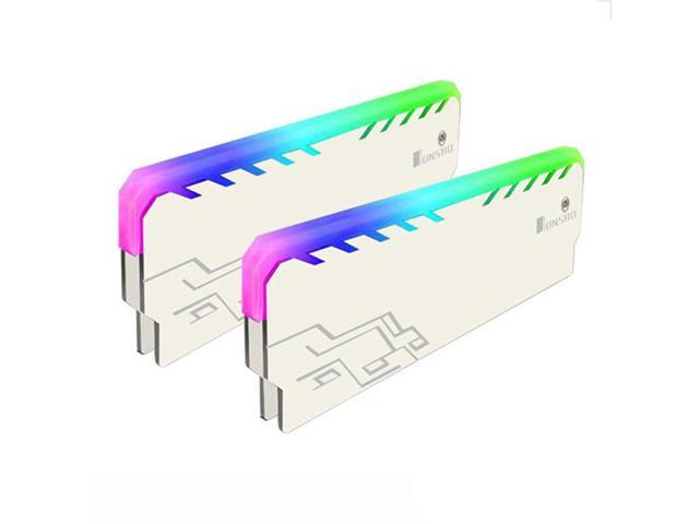 Click here for White 2Pcs Practical RGB RAM Heatsink Classic Dura... prices