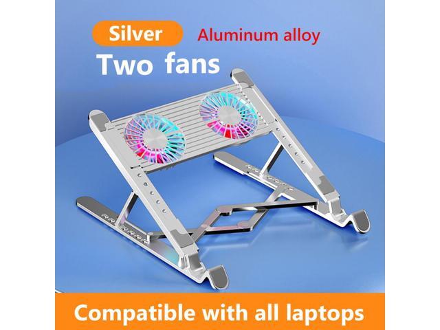 Click here for Silver 2Fan Aluminum Gaming PC Laptop Cooler 2/4 S... prices