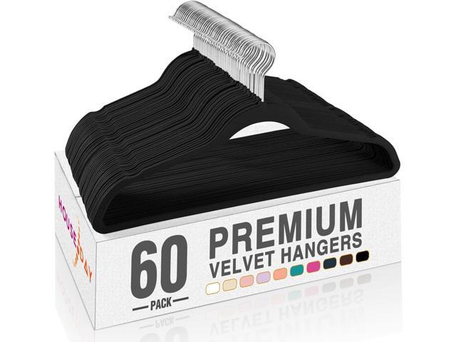Click here for HOUSE DAY Black Velvet Hangers 60 Pack  Non Slip C... prices